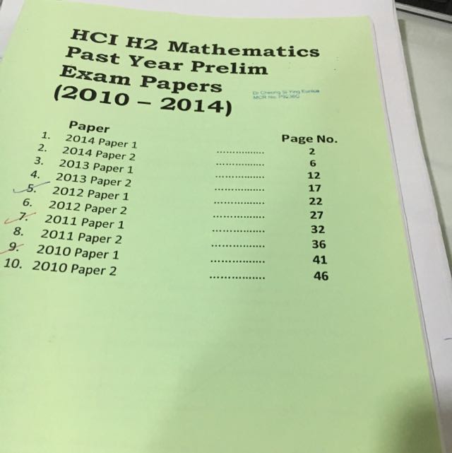HWACHONG (hci/hcjc) H2 Math lecture notes+tutorial+prelim papers on ... HWACHONG (hci/hcjc) H2 Math lecture notes+tutorial+prelim papers on ...