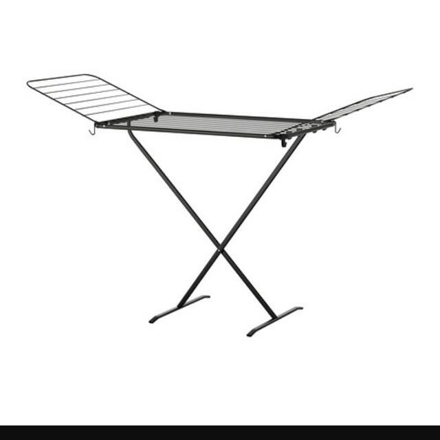 Ikea Mulig Black Drying Rack For In / Outdoor Use, Furniture & Home ...