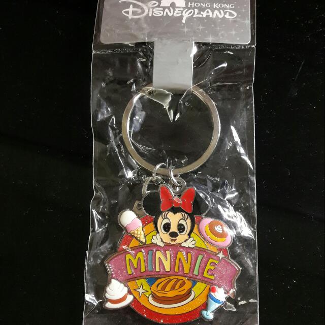 Original Universal Studios HK Minnie Mouse Keychain, Women's Fashion ...