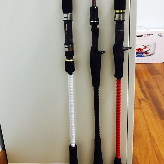 Spiral Wrap For Fishing Rod Butt Protection, Sports Equipment, Fishing ...