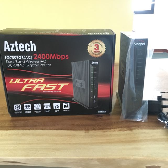 Aztech FG7009GR(AC) Router, Computers & Tech, Parts & Accessories ...