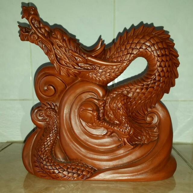 Vintage Ceramic Dragon Statue, Hobbies & Toys, Collectibles ...