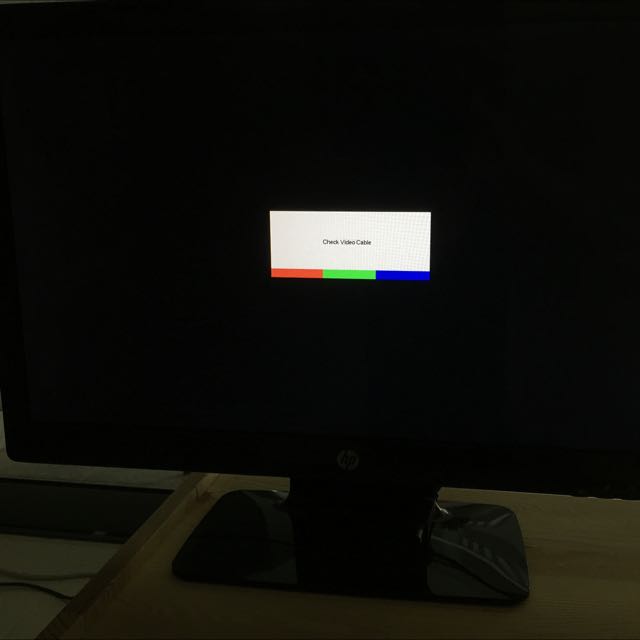 Faulty HP 2311f LED monitor, Computers & Tech, Desktops on Carousell