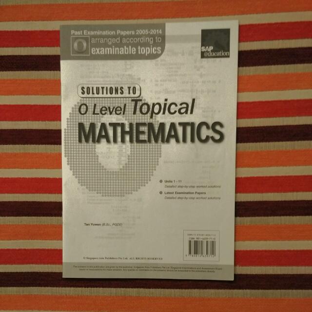 O Level Tropical Mathematics, Hobbies & Toys, Books & Magazines ...