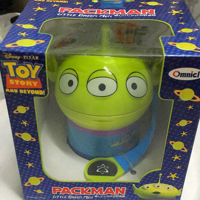 Toy Story Green Alien Japanese Piggy/ Coin Bank, Hobbies & Toys, Toys ...