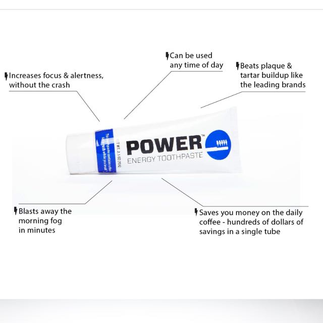 World first Caffeinated Power Energy Toothpaste, Everything Else on ...