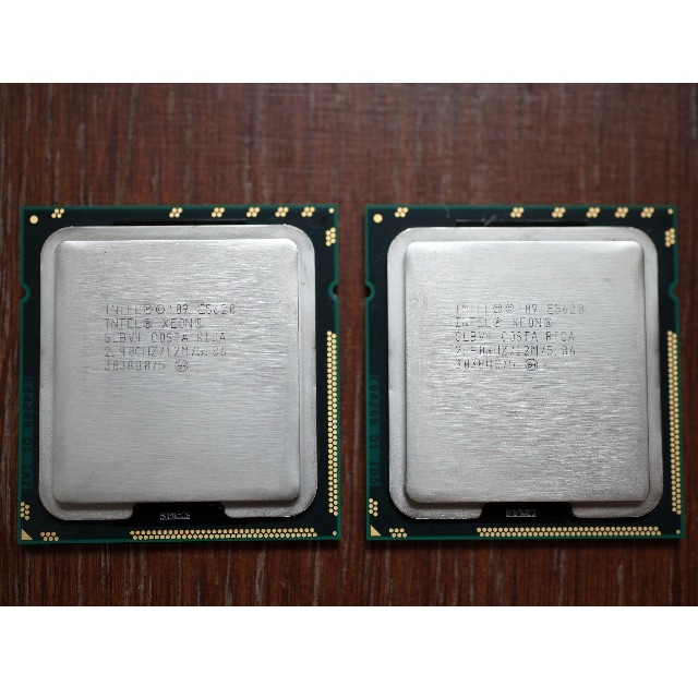 A pair of Intel Xeon quad core 2.4Ghz E5620 processors, Computers ...
