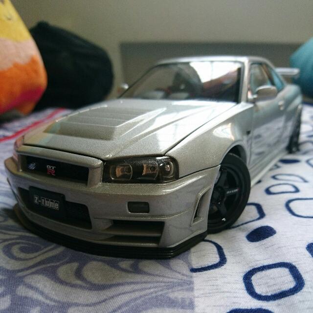 AutoArt Nissan Skyline GTR R34 Nismo Ztune Figuring., Hobbies & Toys ...