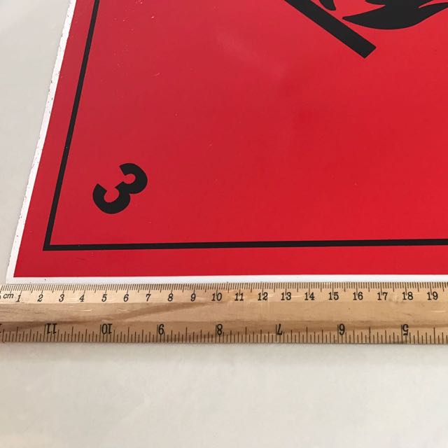 Dangerous Goods label, IMDG, IMO3, class 3, Hobbies & Toys, Stationery ...