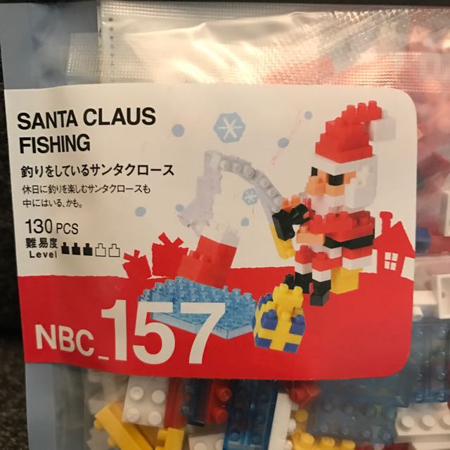 BNIB - Nano Block - Santa Claus Fishing, Hobbies & Toys, Toys & Games ...