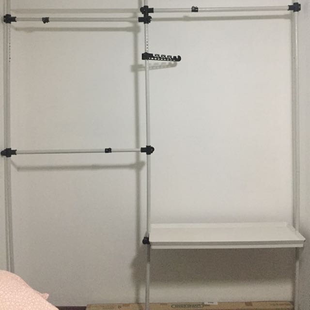 Pole System Wardrobe/Standing Pole Rack, Furniture & Home Living ...