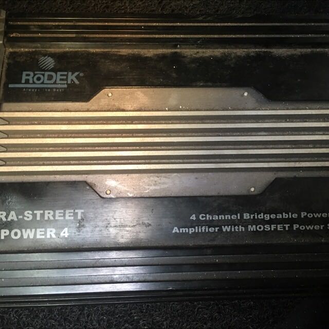 Rodek 4 Channel Amp, Audio, Other Audio Equipment on Carousell