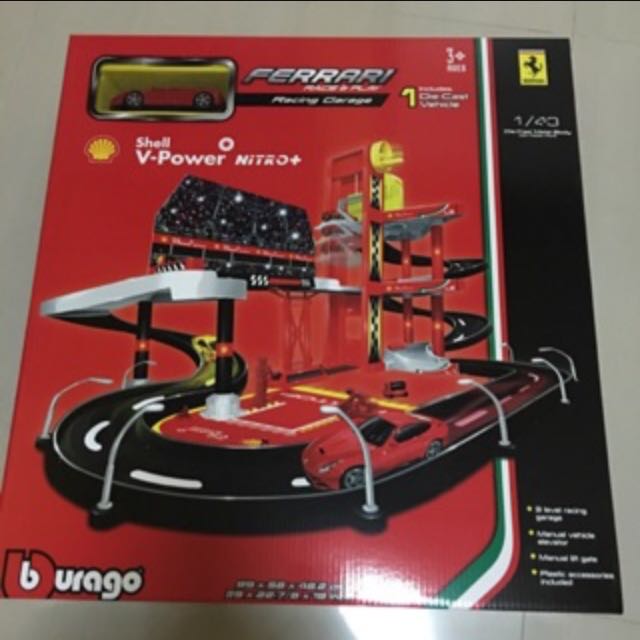 Shell Ferrari Racing Garage, Hobbies & Toys, Toys & Games on Carousell