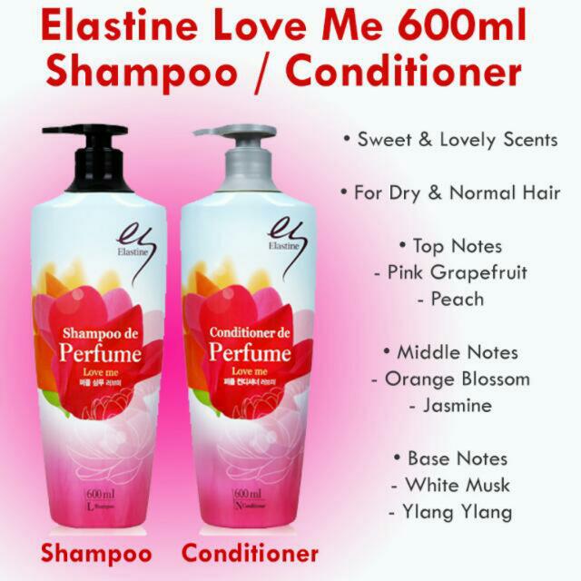 Elastine DE Perfume Shampoo /CONDITIONER, Beauty & Personal Care, Hair ...