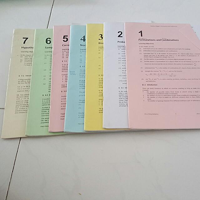 Hwa Chong Math Notes 2013-2014, Hobbies & Toys, Books & Magazines ...