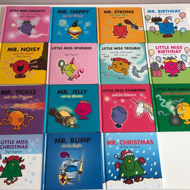 Mr Men And Little Miss Books With Added sparkle! (Set Of 15 Hardcover ...
