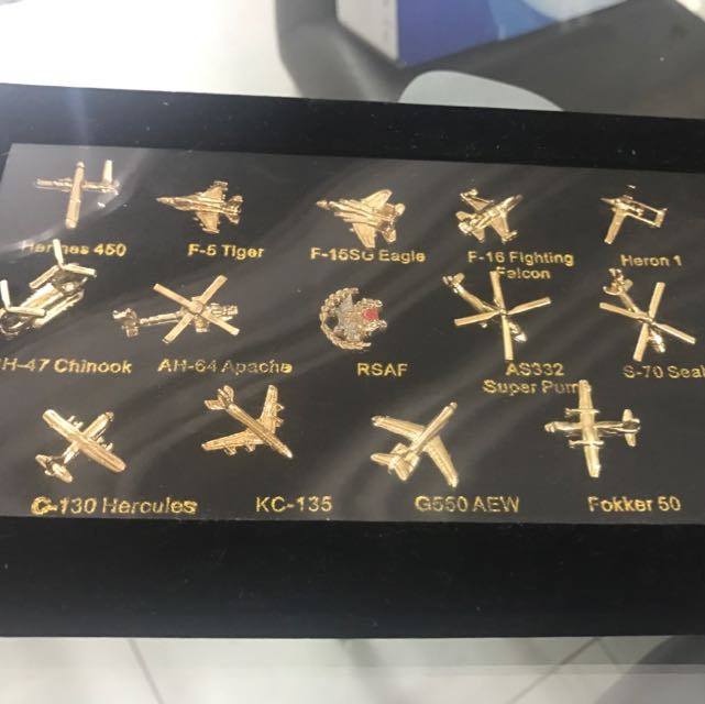 RSAF AIRCRAFT PINS, Hobbies & Toys, Toys & Games on Carousell