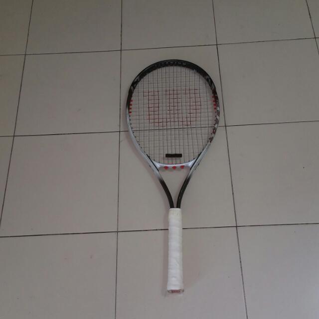 Wilson Titanium Racket, Sports Equipment, Sports & Games, Racket & Ball ...