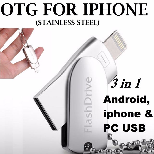 64GB (3 In 1) SWING OTG for Android And APPLE PRODUCTS(iPhone/iPad)2 in ...