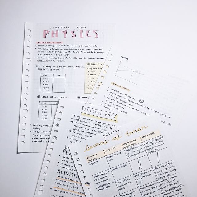 COMBINED SCIENCE: PHYSICS o level practical handwritten notes, Hobbies ...