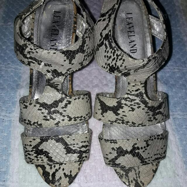 Leaveland snakeskin highheels, Women's Fashion, Footwear, Heels on ...
