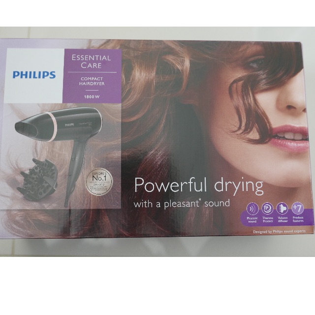 Brand new Philips hairdryer with volume diffuser attachment, Beauty ...