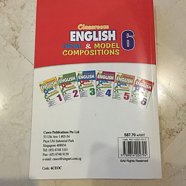 CASCO Classroom English Oral & Model Compositions P6, Hobbies & Toys ...