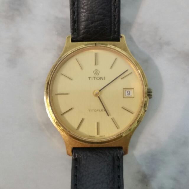 Titoni Mechanical Vintage Watch, Men's Fashion, Watches & Accessories ...