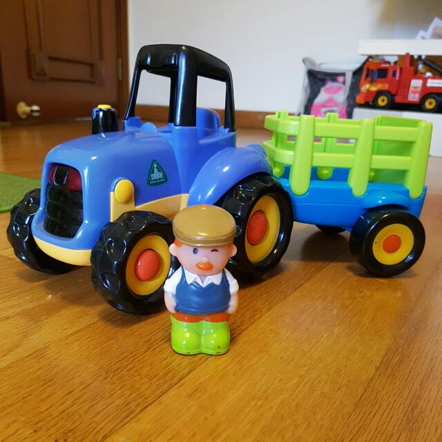 ELC Tractor And Trailer Plus 1 Character, Hobbies & Toys, Toys & Games ...