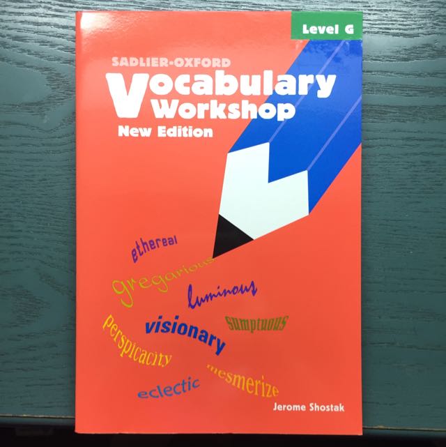Sadlier-Oxford Vocabulary Workshop (Level G), Hobbies & Toys, Books ... Sadlier-Oxford Vocabulary Workshop (Level G), Hobbies & Toys, Books ...