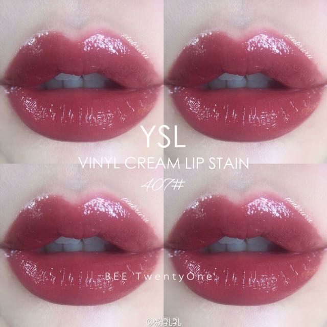 YSL Cream Lip Stain 407, Beauty & Personal Care, Face, Makeup on Carousell