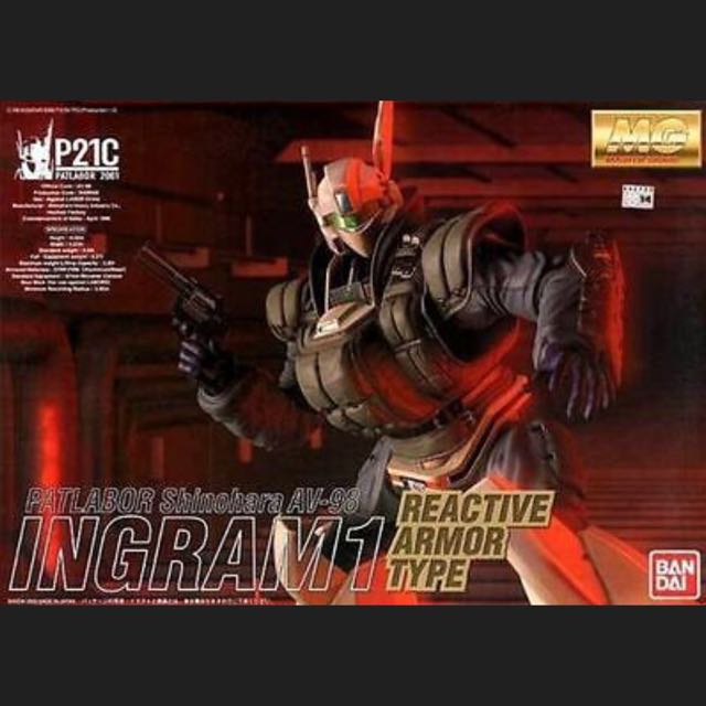 1/35 Bandai MG Patlabor AV-98 Ingram 1 Reactive Armor Type, Hobbies ...