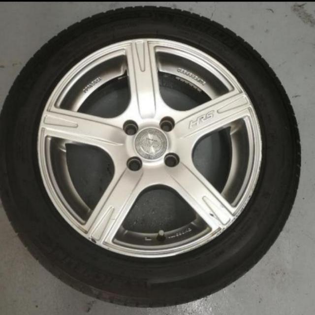 15" HRS Rims with Michelin Tyre - SR072, Car Accessories on Carousell