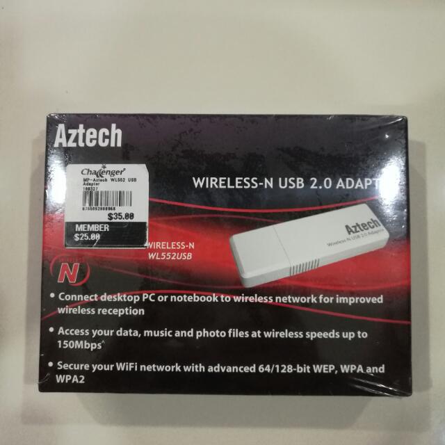 Aztech Wireless N USB 2.0 Adaptor, Computers & Tech, Parts ...
