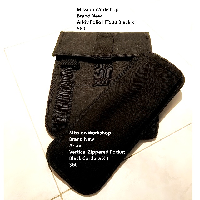 Brand New Mission Workshop Arkiv Folio and Vertical Zippered Pocket, Men's Fashion, Bags ...