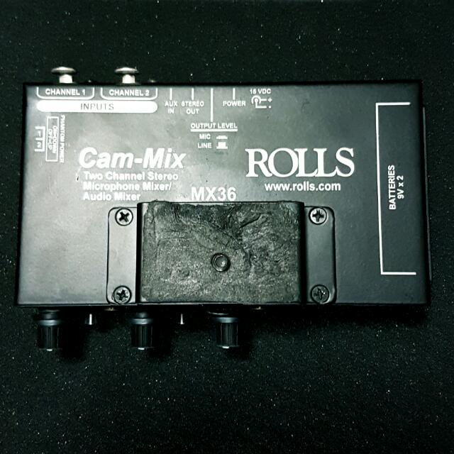 DSLR Audio Mixer - 2 Channels, Audio, Other Audio Equipment on Carousell