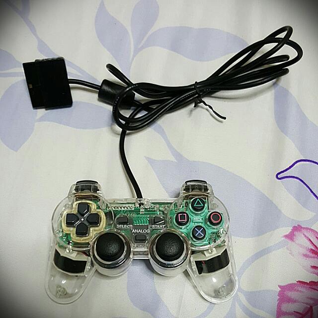 Transparent PS2 dual Shock Gamepad, Video Gaming, Gaming Accessories ...