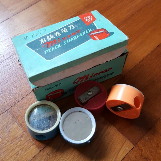Vintage Mirror Pencil Sharpeners, Vintage & Collectibles, Vintage ...