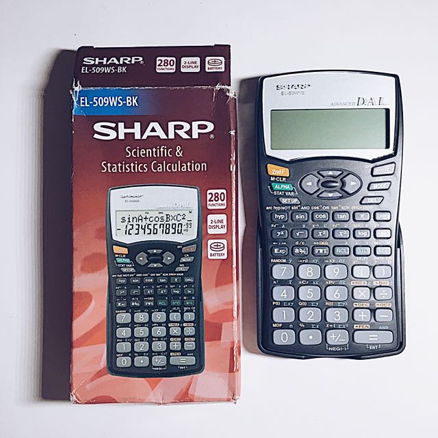 sharp el-509ws-bk scientific & statistics calculator, Computers & Tech, Office & Business ...