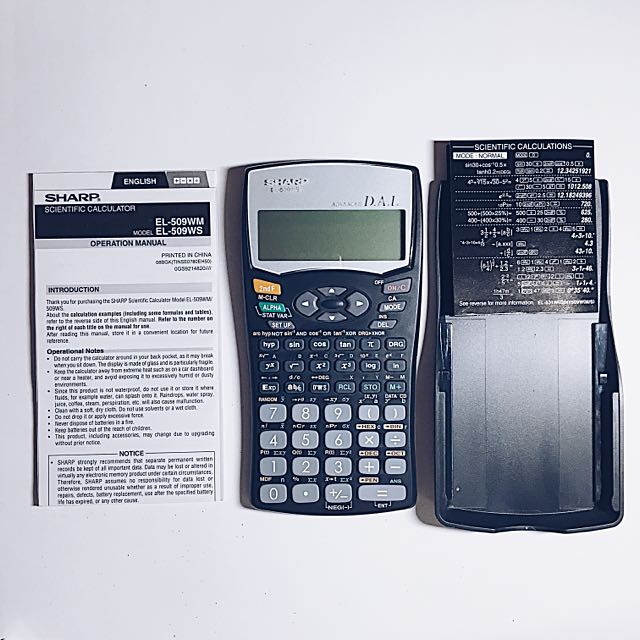 sharp el-509ws-bk scientific & statistics calculator, Computers & Tech ...