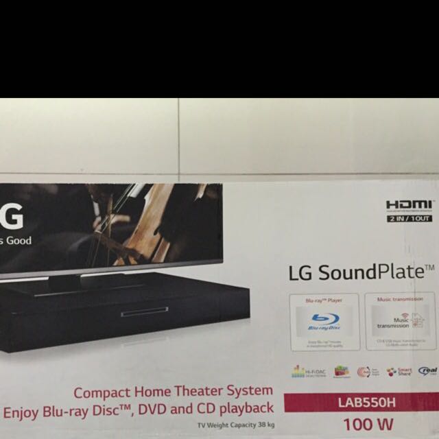 LG Sound Plate Compact Home Theatre System Blu Ray Player, TV & Home ...