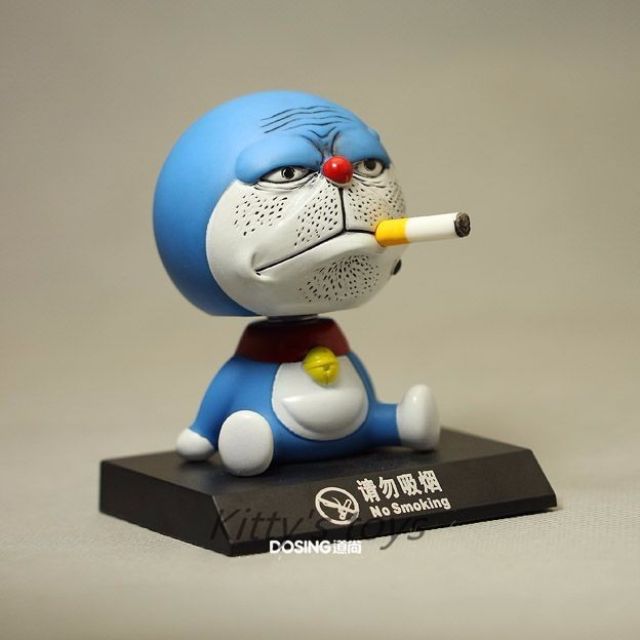 Free Delivery Anime Doraemon Shaking Head Bobblehead Funko Pop Action Figure Hobbies And Toys