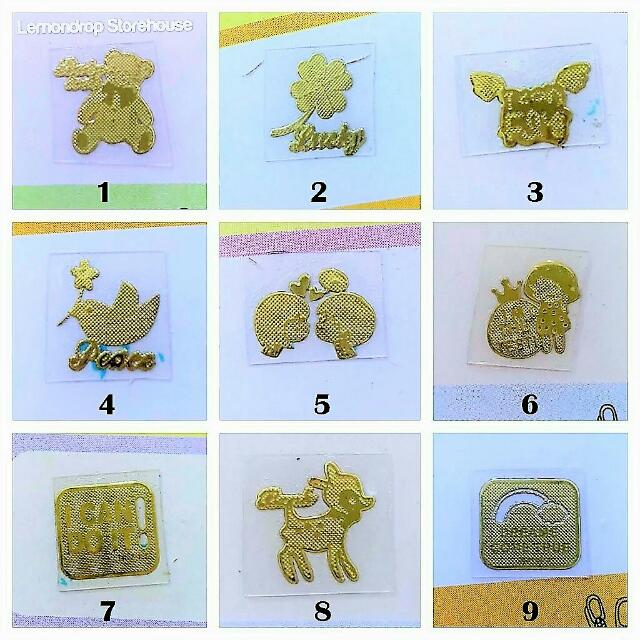 Stiker Anti Radiasi Pony Brown Lapis Emas 24K Gold Sticker Lucu Imut ...