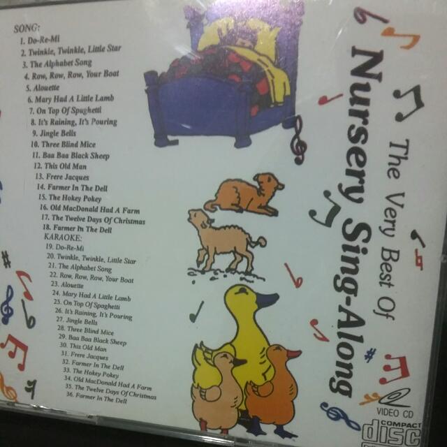 The Very Best Of Nursery Sing-Along VCD, Hobbies & Toys, Music & Media, CDs & DVDs on Carousell