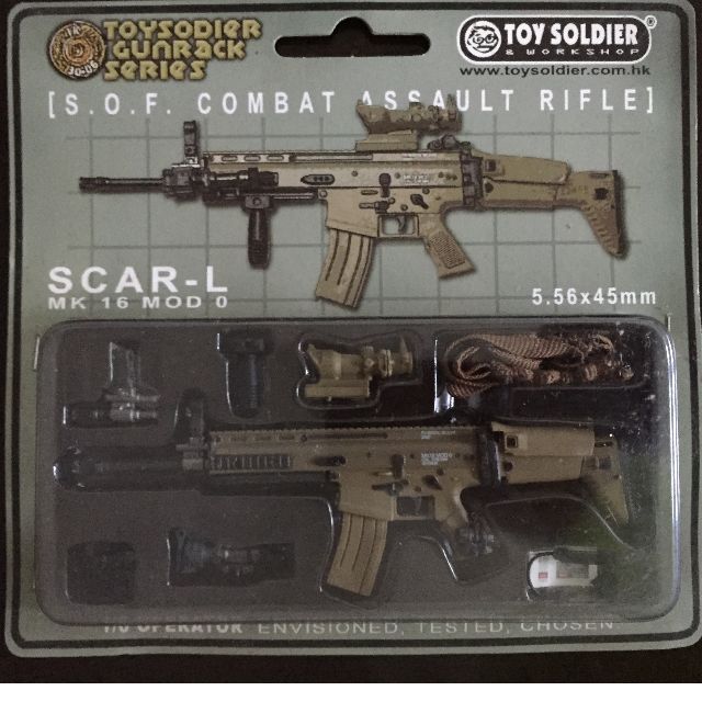 1/6 S.O.F Combat Assault Rifle SCAR-L MK16 MOD 0 from Toy Soldier ...