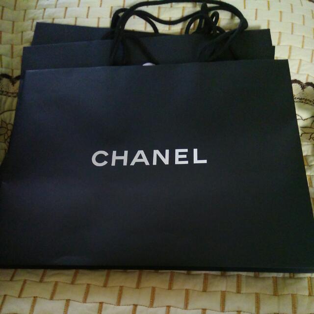 Authentic Chanel Paperbags, Luxury, Bags & Wallets on Carousell