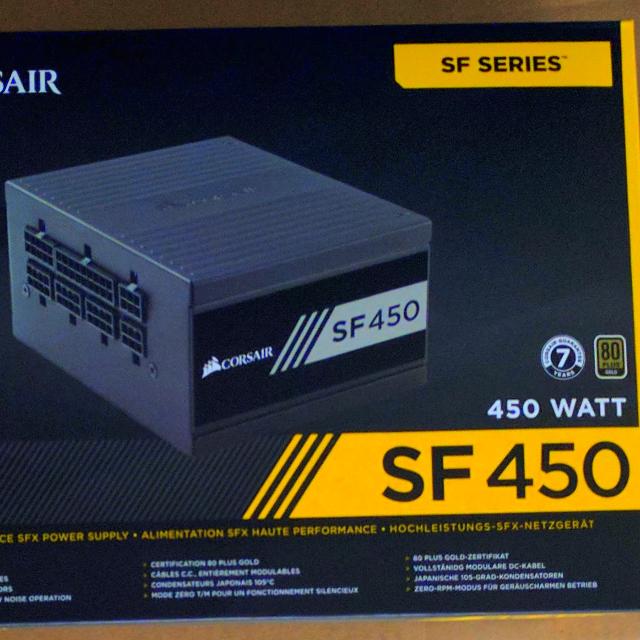 Corsair SF450 80 Plus Gold SFX Power Supply, Computers & Tech, Parts ...