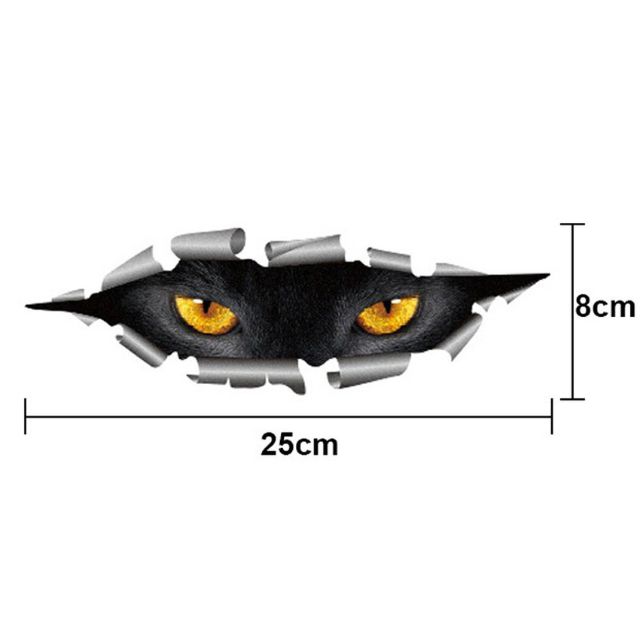 (Pre-Order) 3D Eyes Car Sticker Waterproof Peeking Monster Decals ...
