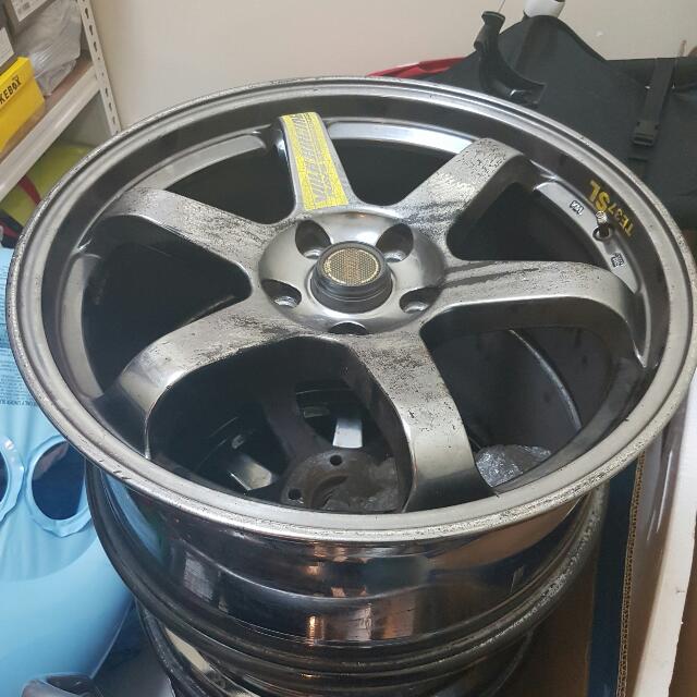 18 Inch Sport Rim Te37 Copy, Car Accessories on Carousell