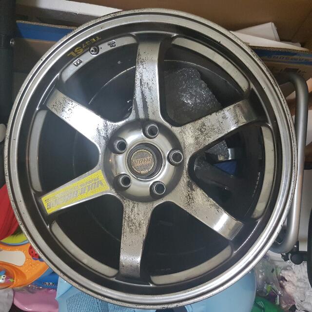 18 Inch Sport Rim Te37 Copy, Car Accessories on Carousell